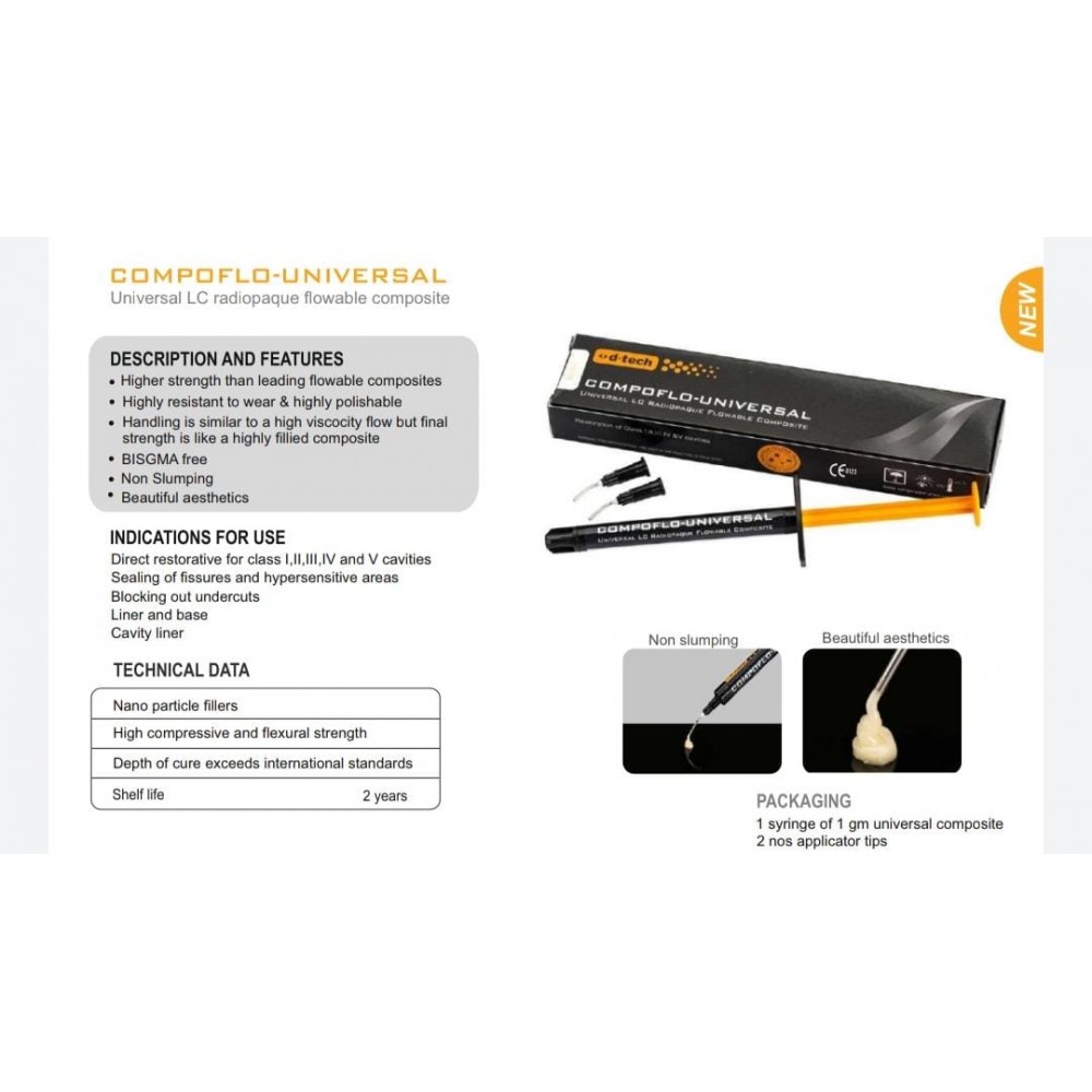 Buy Compoflo Universal - Nano Flowable Composite D-Tech Online ...